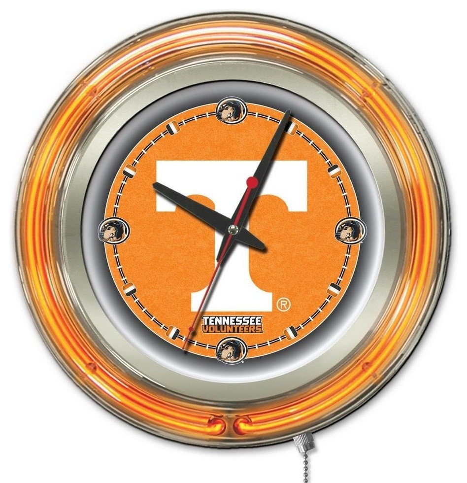 Tennessee Neon Clock - Contemporary - Wall Clocks - by Holland Bar ...