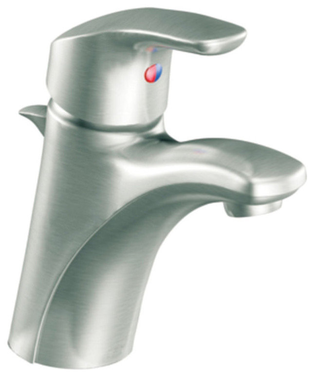 Moen CFG CA42711BN Baystone One-Handle Bathroom Faucet w/ 50/50 Drain ...