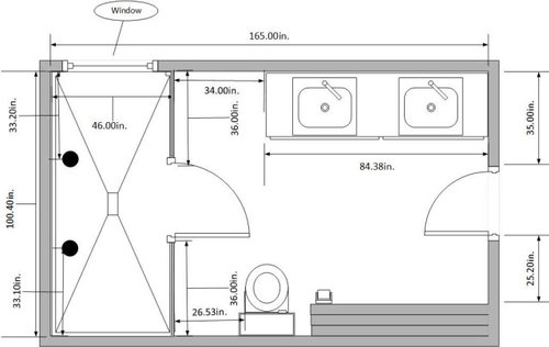 Primary Bath Layout: Shower Specifics