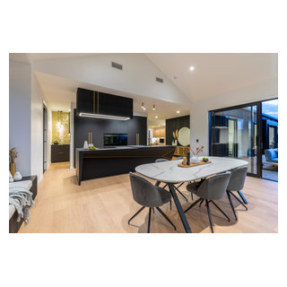 Gold in contemporary home design - Contemporary - Auckland - by PDL by ...