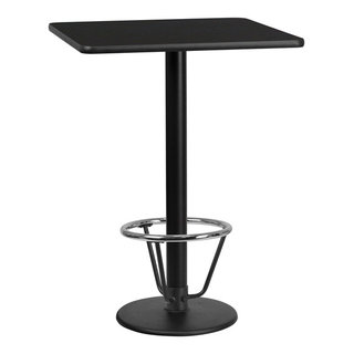 30" Square Back Laminate Table, Round Base - Contemporary - Table Tops ...