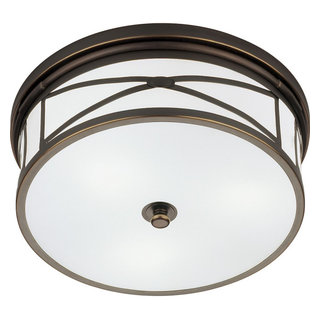 Robert Abbey Chase 3 Light Flushmount, Deep Patina Bronze - Z1985 - Transitional - Flush-mount ...