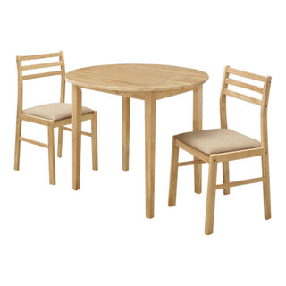 Bucknell 3-piece Dining Set With Drop Leaf Natural and Tan ...