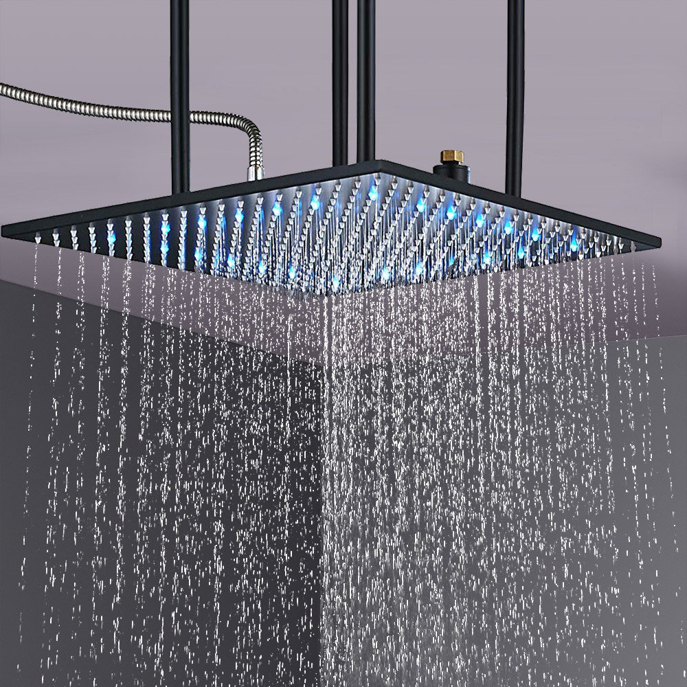 Royal Multi Color Water Powered LED Shower Adjustable Body Jets ...
