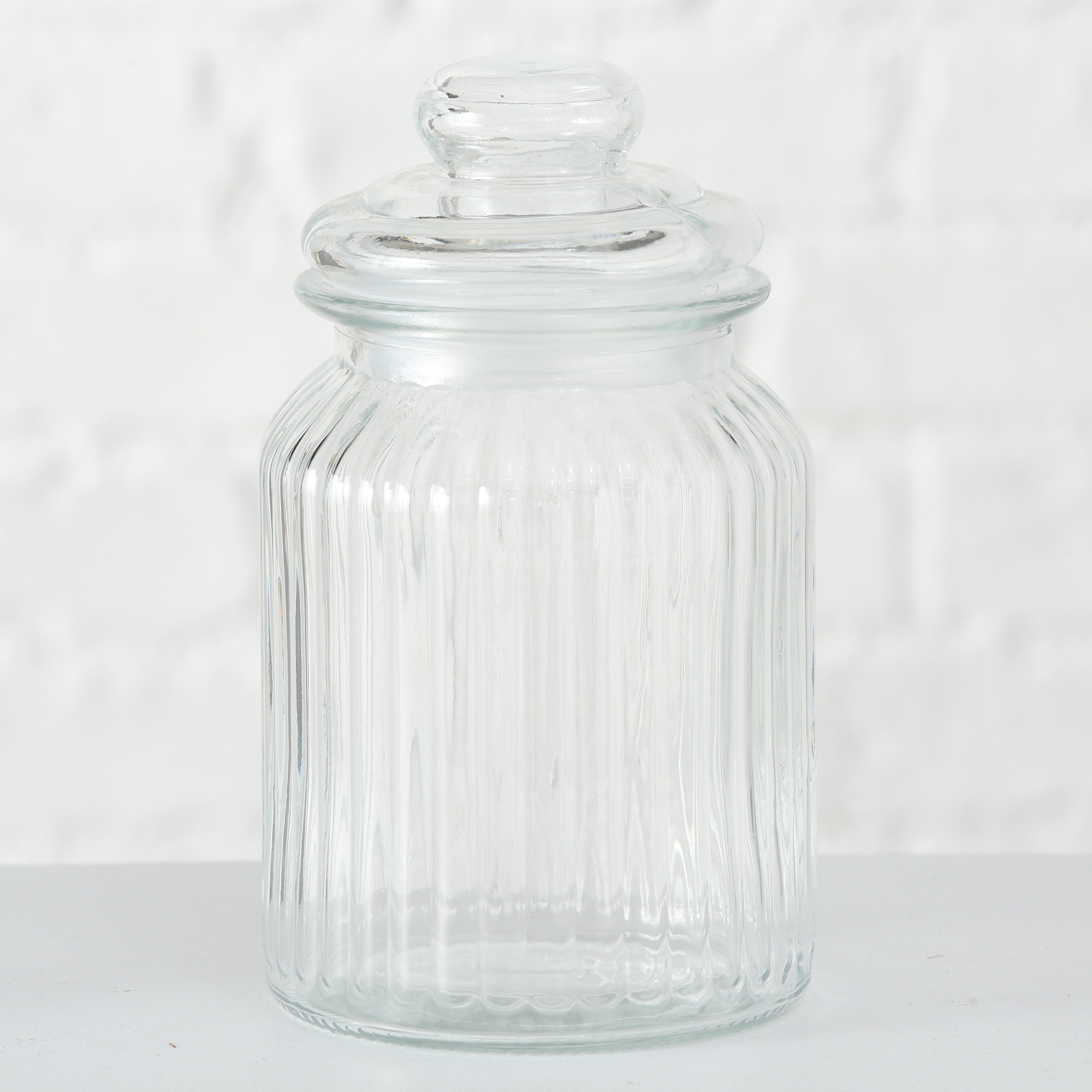 3 Piece Iconic Clear Glass Kitchen Storage Jars - Traditional - Kitchen ...