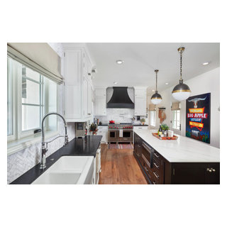 Calacatta Divine White Quartz Kitchen - Contemporary - Kitchen ...