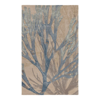 Atoll Handmade Animal Pattern Area Rug, 10'X14' - Beach Style - Area ...