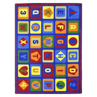 Kid Essentials, Early Childhood Lots to Learn Rug, 7'8" x 10'9 ...