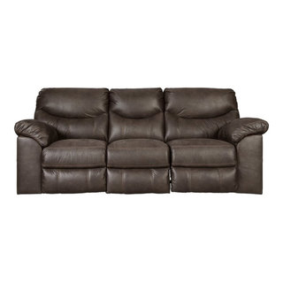Signature Design by Ashley Boxberg Reclining Sofa in Teak ...
