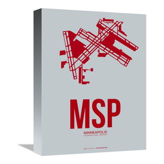"MSP Minneapolis Poster 3" Fine Art Print, 12" x 16" - Modern - Prints ...