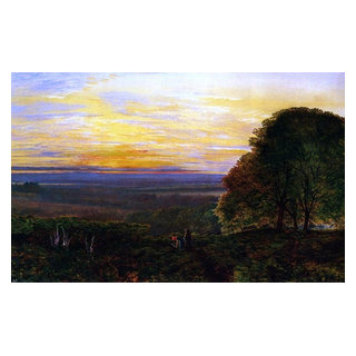 John Atkinson Grimshaw Sunset from Chilworth Common Hampshire, 18x27 ...