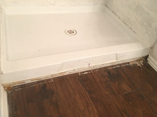 How To Install Shower Base On Wood Floor