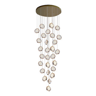 Corniglia | Staircase Crystal Chandelier - Contemporary - Chandeliers ...