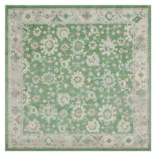 Traditional Penelope Citron Area Rug, 8' Square - Traditional - Area ...