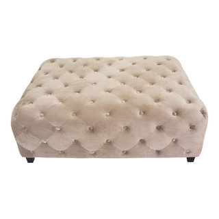 Beige Tufted Cocktail Table - Transitional - Coffee Tables - by Moti ...