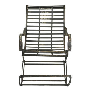 Elegant Iron Rocking Chair in Ebony - Industrial - Rocking Chairs - by ...