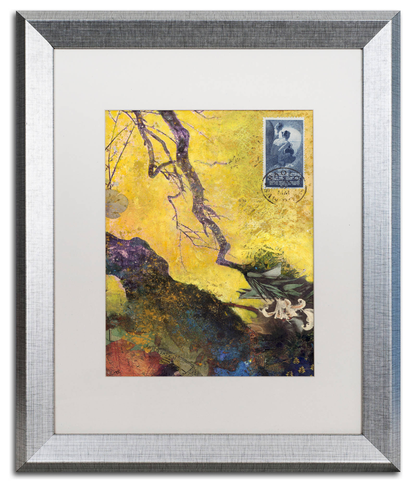 Nick Bantock '124 Golden Bough' Matted Framed Art, 20x16 - Contemporary ...