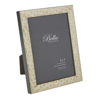 Oaxaca Soft Silver Dimple Picture Frame, 4"x6 - Farmhouse - Picture ...