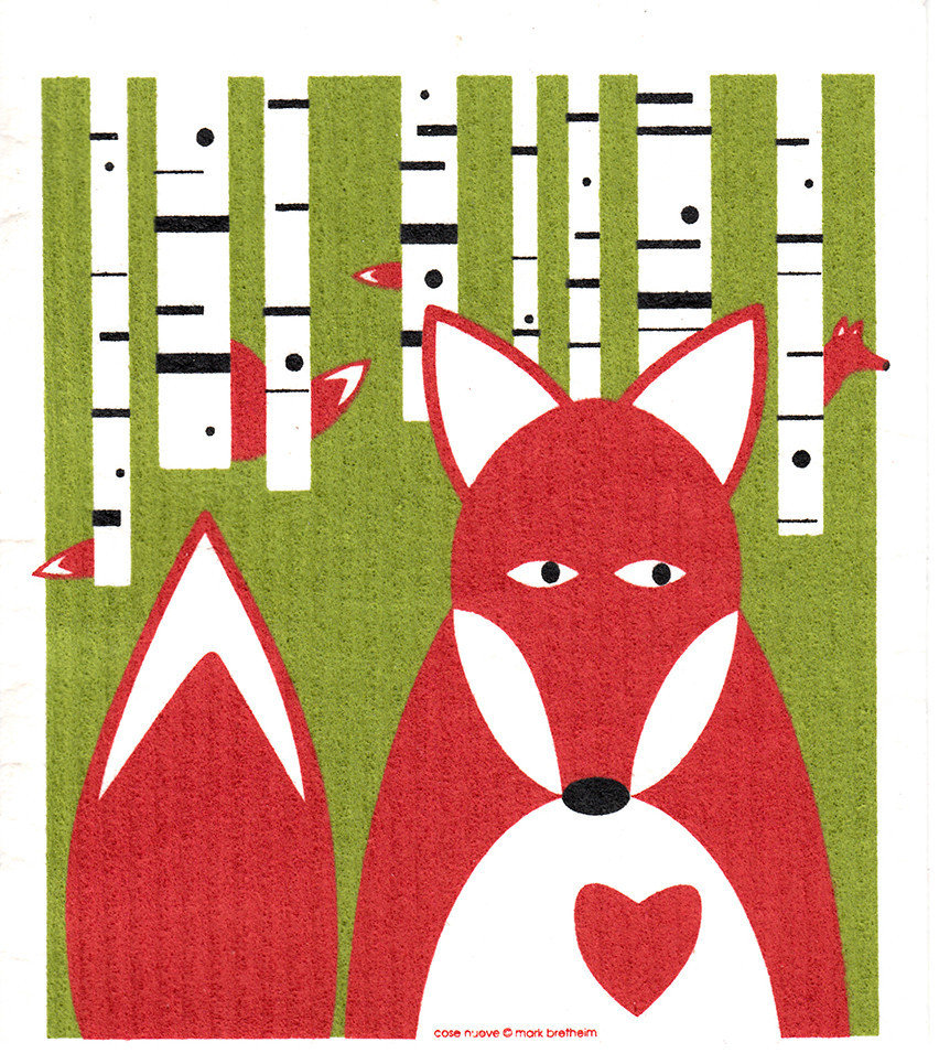 Swedish Fox Dishcloth - Scandinavian - Dish Towels - by ...
