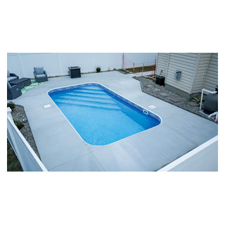 Custom Flat Bottom Inground Pool. - Contemporary - Pool - Other - by ...