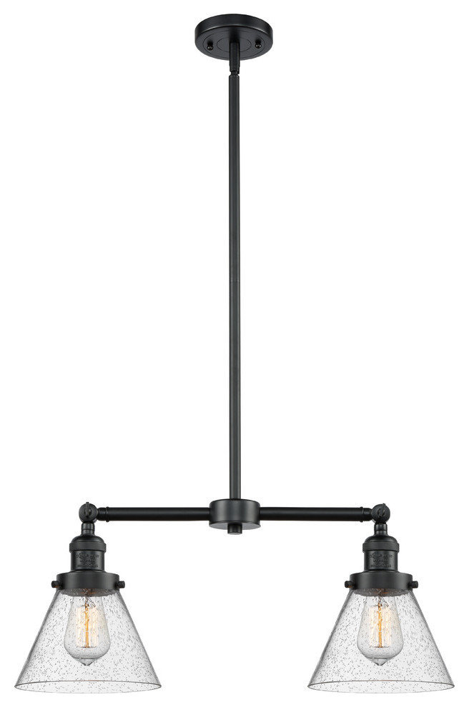 Innovations 2-LT LED Large Cone 22" Chandelier - Oil Rubbed Bronze ...