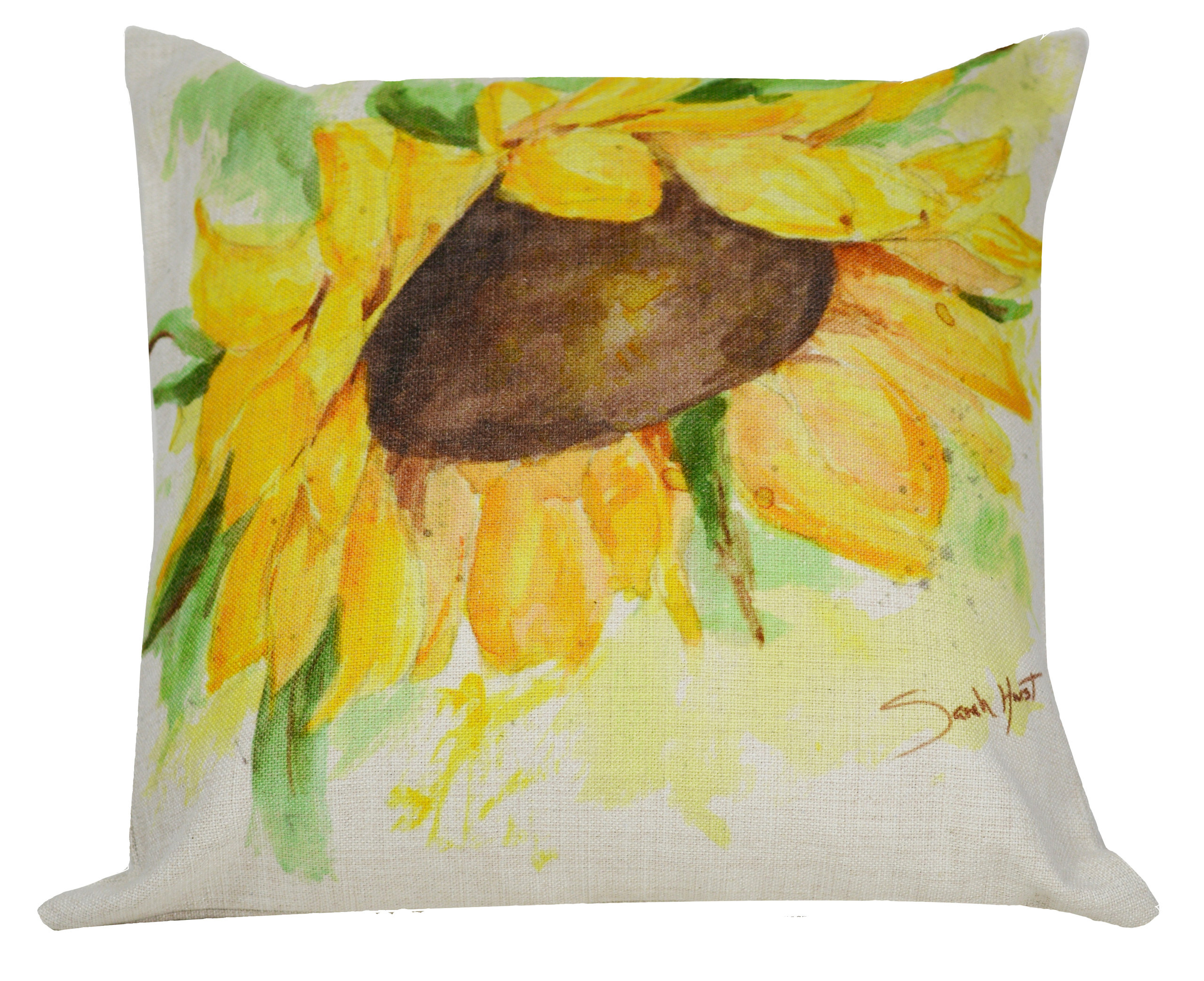 Sunflower Throw Pillow - Traditional - Decorative Pillows - by Golden ...
