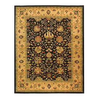 Antiquities Black Area Rug AT21B, 4' x 6' - Traditional - Area Rugs ...
