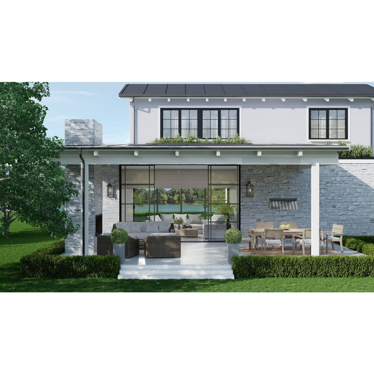 POINT DUME® Edgecliff Galvanized Finish Outdoor Hanging Pendant ...