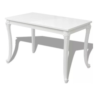 vidaXL Dining Table Kitchen Table Dining Room Dinner Table High Gloss ...
