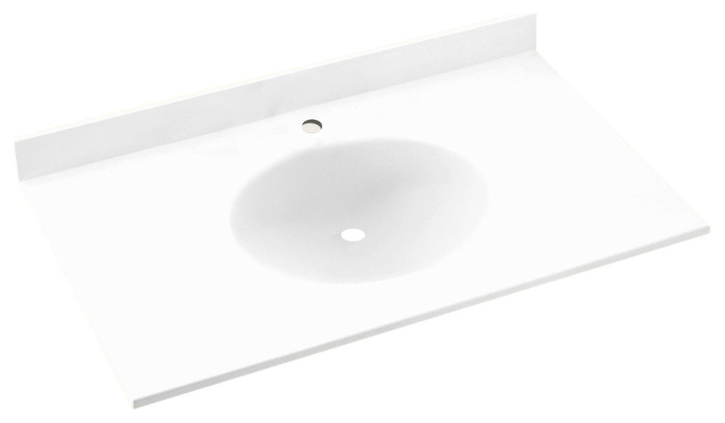 Swan 22"x43" Ellipse Vanity Top - Contemporary - Bathroom Sinks - by ...