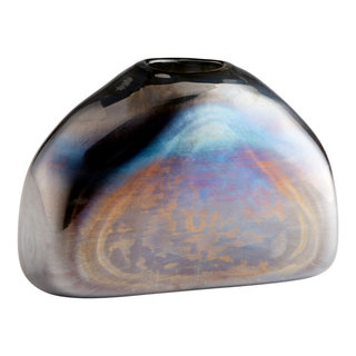 Montague Vase, Gun Metal - Contemporary - Vases - by Hudson Home Decor ...