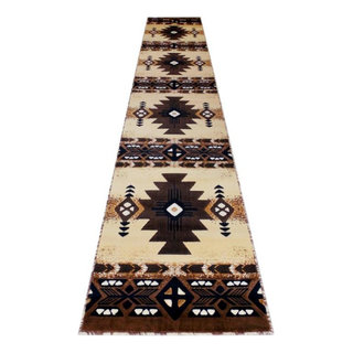Mohave Collection Traditional Southwestern Style Area Rug, 3' X 16 ...