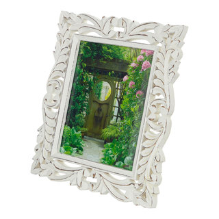 White Mango Wood Natural Photo Frame, 11"x9"x1" - French Country ...