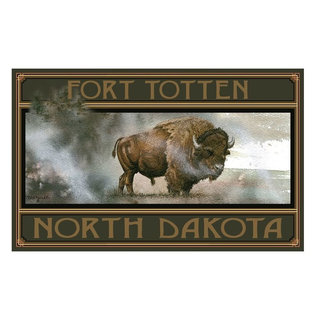 by Artist Dave Bartholet Fort Totten North Dakota Bison Art Print, 30 ...