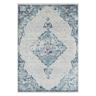 Harper Bluebonnet Transitional Vintage Area Rug, 5'x7', 2'6"x4 ...