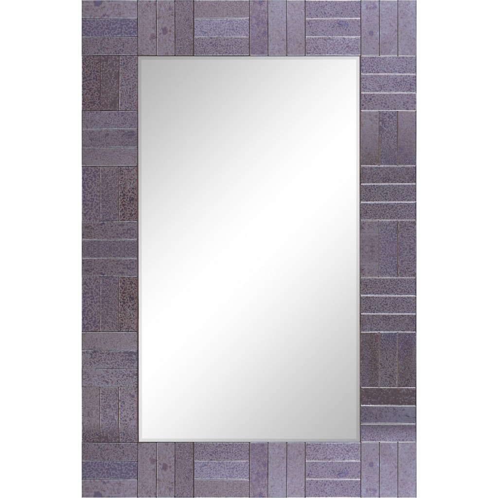 Gray Rectangular Mirror - Transitional - Wall Mirrors - by Ami Ventures ...