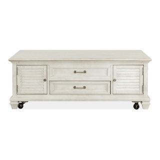 Lift Top Storage Cocktail Table WithCasters - French Country - Coffee ...