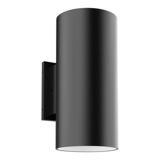 Latimer Exterior Wall Lamp, Black, 5.625"Wx11.875"Hx7.5"E, 5.625"Wx11 ...
