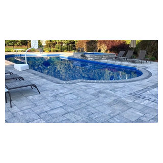 Limestone Quarry Pool Patio - Pool - New York - by Cambridge ...