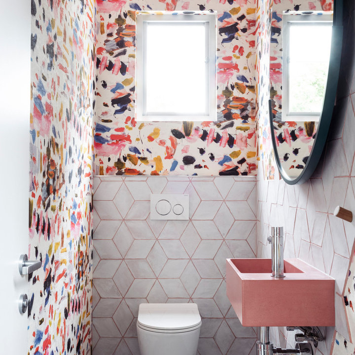 75 Beautiful Powder Room Laundry Combo Home Design Ideas & Designs ...