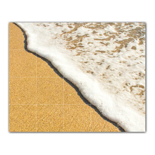 Beach Ceramic Tile Wall Mural HZ500088, 30" Wide x 24" High - Beach ...