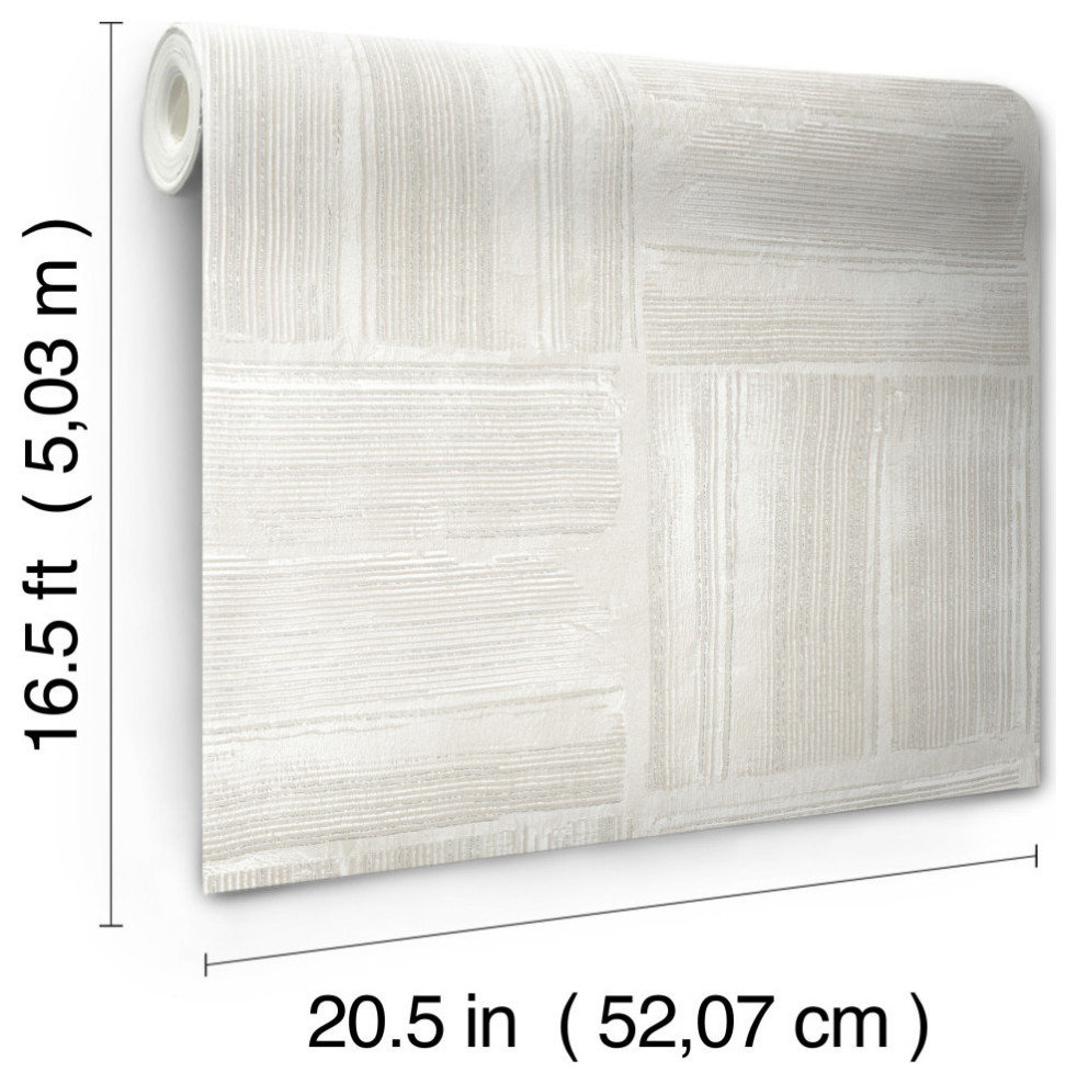 Dimensional Square Plaster Peel and Stick Wallpaper - Contemporary ...