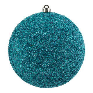 Vickerman N185929D 8" Periwinkle Beaded Ball Ornament, 2 per Bag, Pack ...