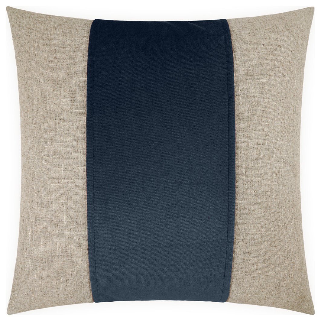 Jefferson Pillow - Azure, 24" x 24" - Contemporary - Decorative Pillows ...