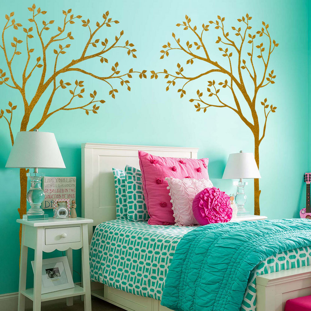 Bed Canopy Tree Wall Decals - Contemporary - Wall Decals - by Simple ...