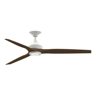 Fanimation Spitfire 64" Fan/LED Light, matte White - Transitional ...