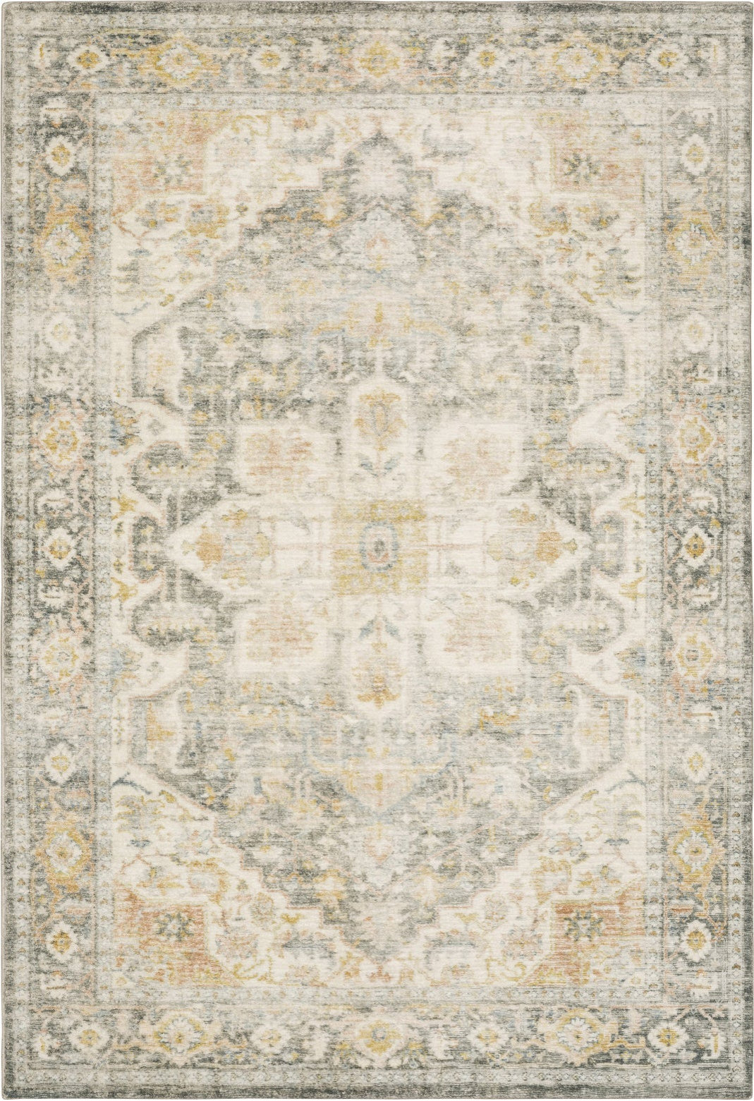 Oriental Weavers Savoy 28103 Grey/ Gold Area Rug, 7' 5'' X 10 ...