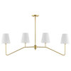 JONATHAN Y Lighting JYL7913 Signe 4 Light 48"W LED Linear - Chandeliers ...