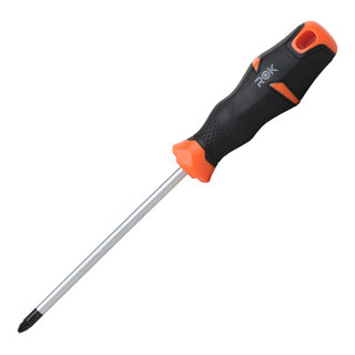 Rok Hardware Pozi #2 Screwdriver, Chrome Shaft With Orange Handle ...