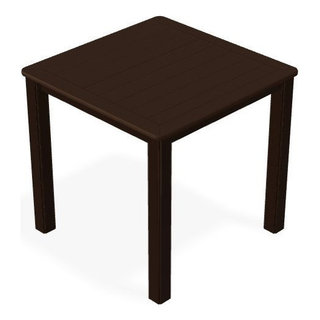 21" Square Marine Grade Aluminum Outdoor End Table - Transitional ...